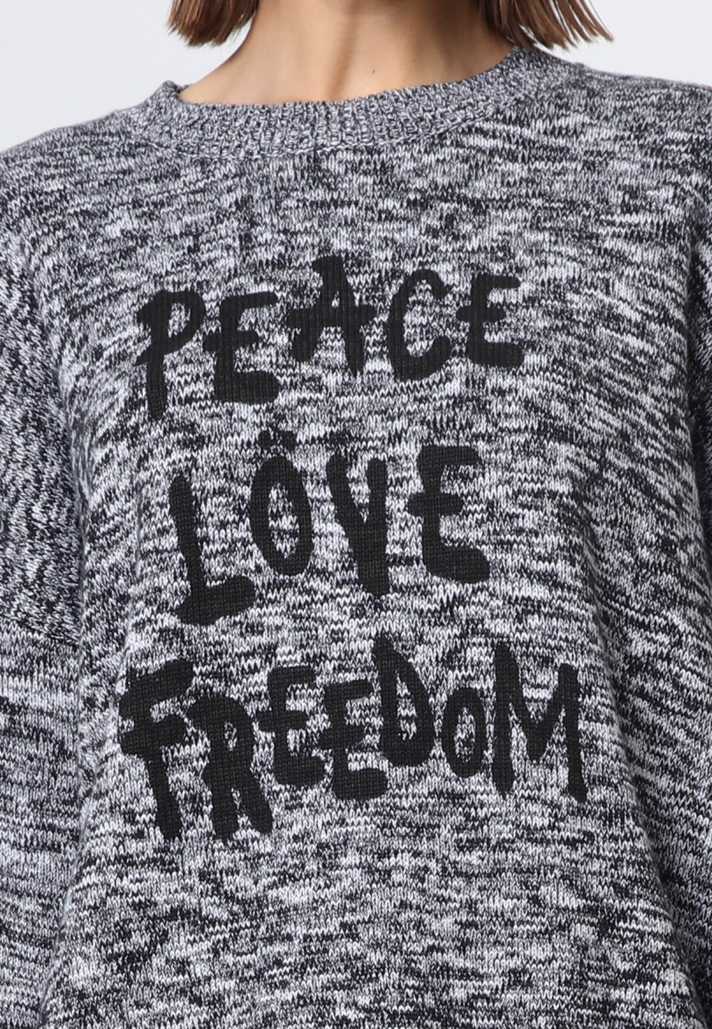 RELIGION Peace Graphic Slogan Jumper
